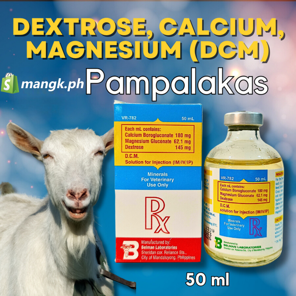 DCM 50 ml | Injectable BELMAN (Dextrose, Calcium, Magnesium) for ANIMA ...