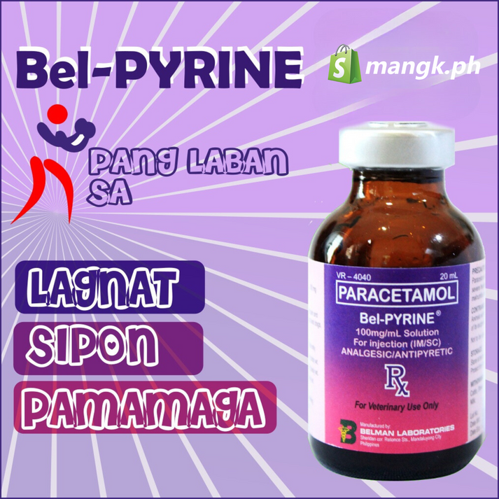 BEL-PYRINE ANALGESIC/ANTIPYRETIC | PARACETAMOL 10% INJECTION – mangk.ph